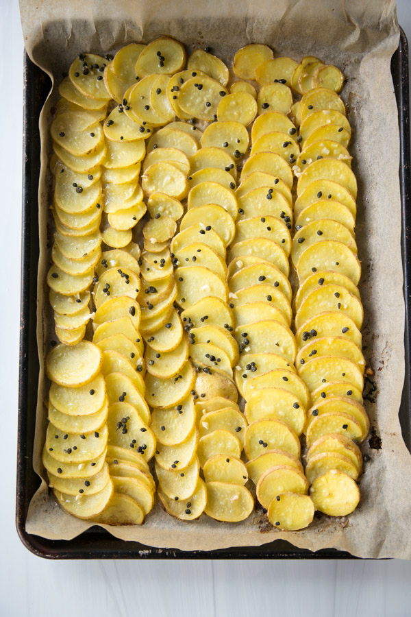 Foolproof Baked Swordfish Steaks with Greek Lemony Potatoes - Feed Me ...