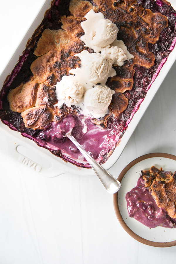 Gluten-Free Blueberry Cobbler with Almond Flour - Feed Me Phoebe